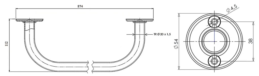 AQUALINE 8013 sušák-držák ručníků 80 cm, bílá