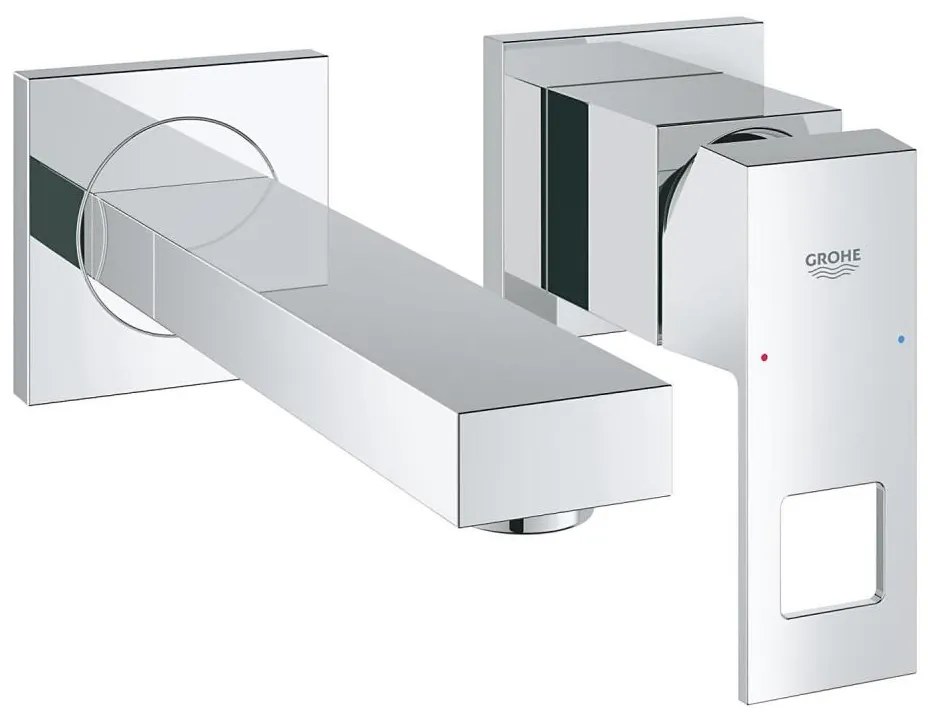 GROHE 19895000 - Umyvadlová dvouotvorová baterie EUROCUBE 171 mm lesklý chrom