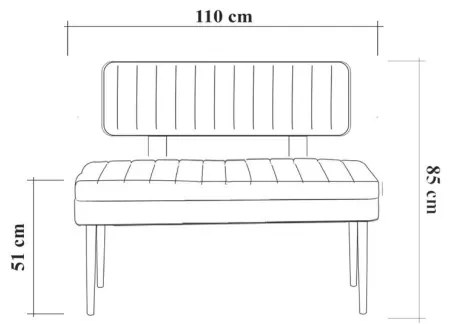 Prošívaná lavice VINA 85x110 cm zelená/borovice atlantic
