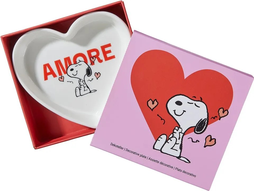 PEANUTS Talířek na šperky srdce "Amore" 10 cm