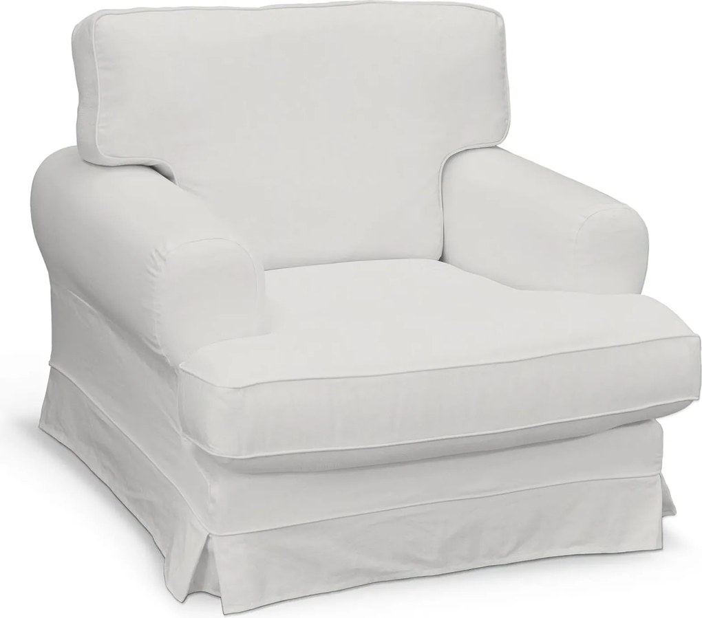Potah na křeslo IKEA Ekeskog barva béžová látka pletený vzor