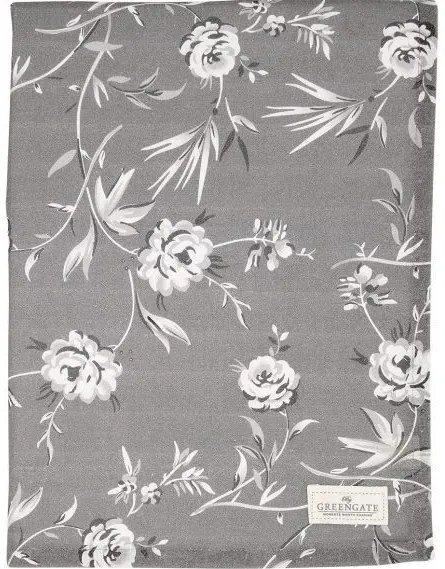 GreenGate Bavlněný ubrus Aslaug Dark Grey -150x150