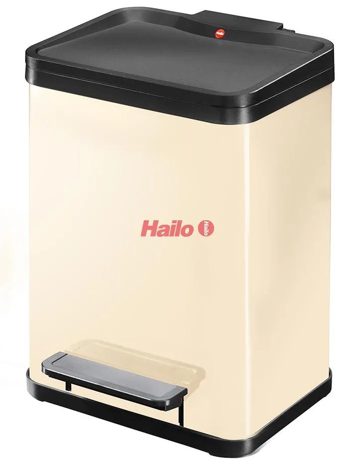 Hailo Öko duo Plus M vanilkový lak - nášlapný třídič odpadu