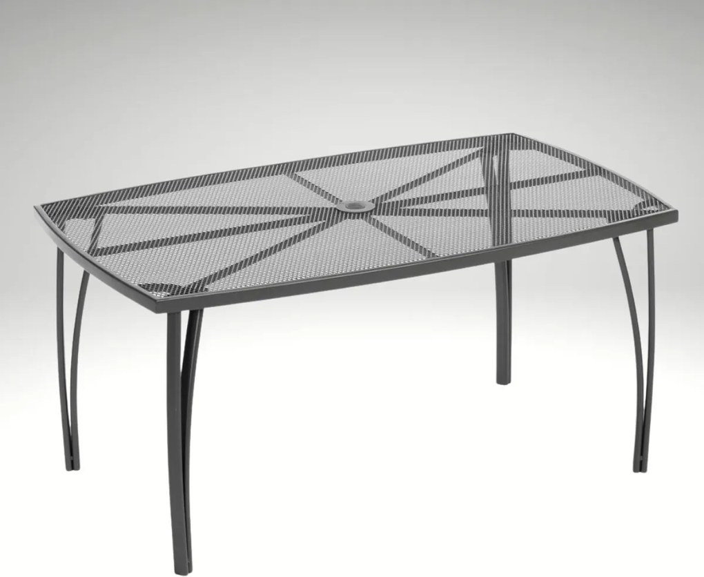 Vikio Zahradní kovový stůl 150x90cm V125 antracit
