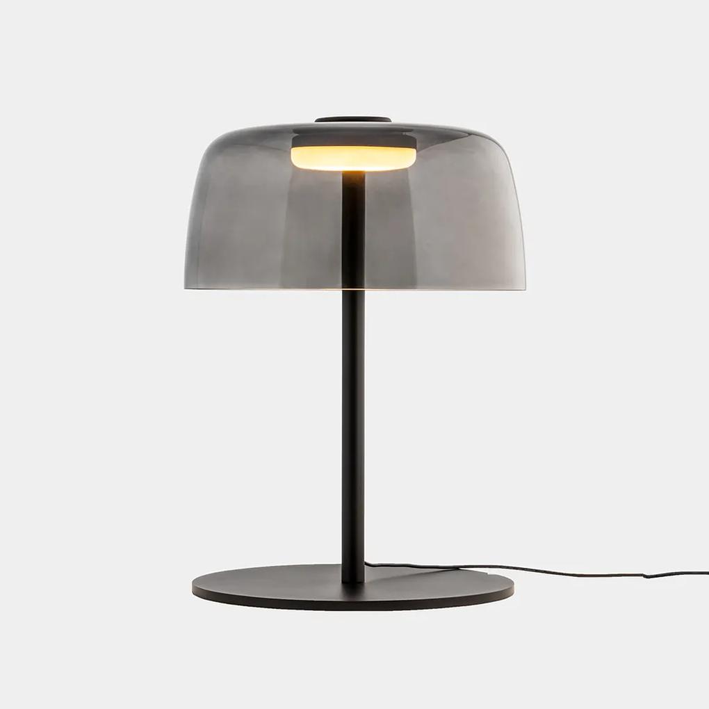 Skleněná stolní lampička Levels Table Barva: Kouřově šedá, Průměr: 320 mm