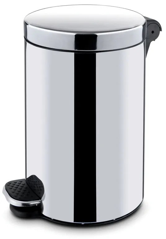 Nášlapný odpadkový koš 30 L, nerez lesklý, plynulé zavírání