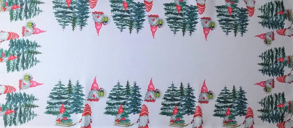 Vánoční ubrus - běhoun na stůl CHRISTMAS ELF 40x180 cm Mybesthome