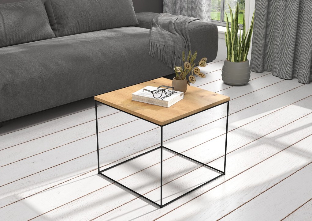 ADRK Furniture Konferenční stolek ELENA 50x50 CT-ELE-B-A
