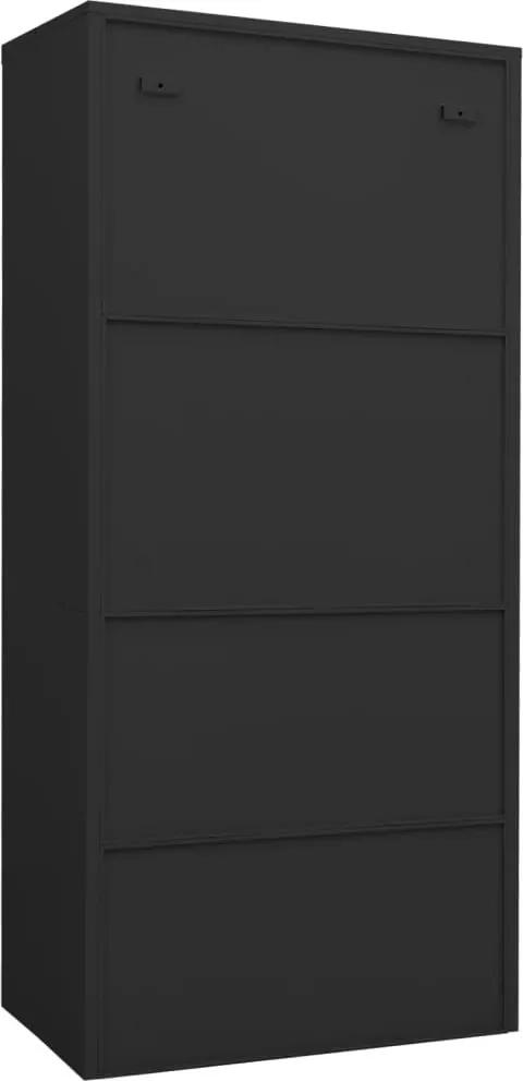 vidaXL Šatní skříň 80 x 50 x 180 cm ocel [335969] Barva: světle šedá