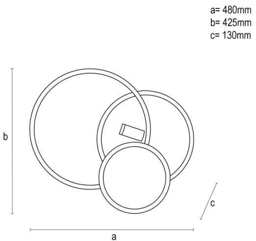 LED Stmívatelné svítidlo LED/65W/230V 3000-6500K bílá/černá + dálkové ovládání