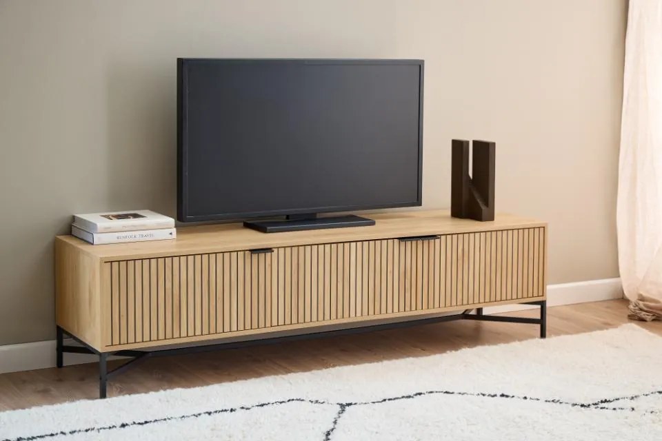 TV stolek Jaipur 176 cm dub přírodní