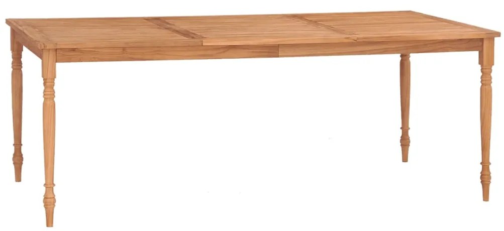 316033 vidaXL Stůl Batavia 200 x 100 x 75 cm masivní teakové dřevo