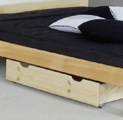 Úložný prostor pod postel 98 cm (Barva dřeva: Bílá)