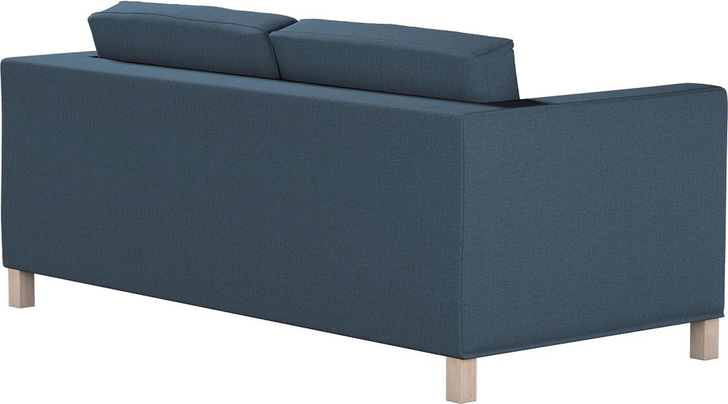 Potah na pohovku IKEA  Karlanda rozkládací, krátký barva modrá látka pletený vzor