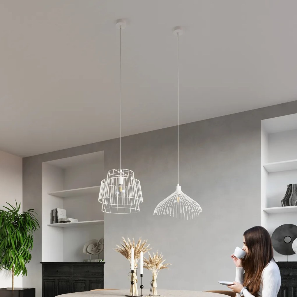 Sollux Lighting Závěsné svítidlo UMB bílé