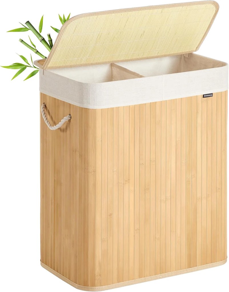 Koš na prádlo Dable 100 l hnědý