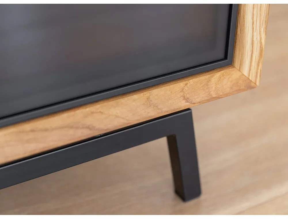 Massive home | TV stolek 2.1 střední sklo, dub, barva přírodní dub, kolekce Modern Loft