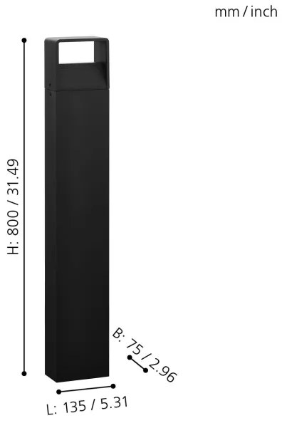 Eglo 98272 - LED Venkovní lampa DONINNI LED/5W/230V IP44