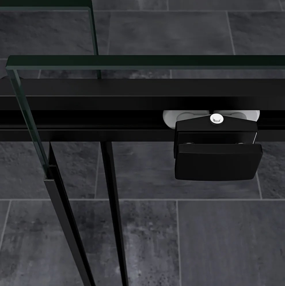 design sprchový kout RAVENA 18 - BLACK 100-140cm