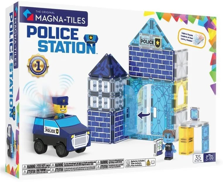 Valtech magna-tiles police station 35 dílů