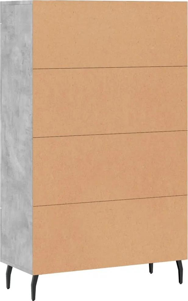 vidaXL Skříň highboard 69,5 x 31 x 115 cm kompozitní dřevo [828320] Barva: Betonová šedá