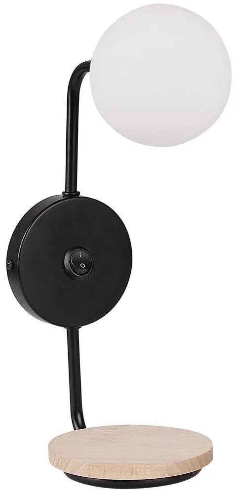 Candellux Nástěnná lampa PONIO 1xG9/25W/230V černá/buk CA0876