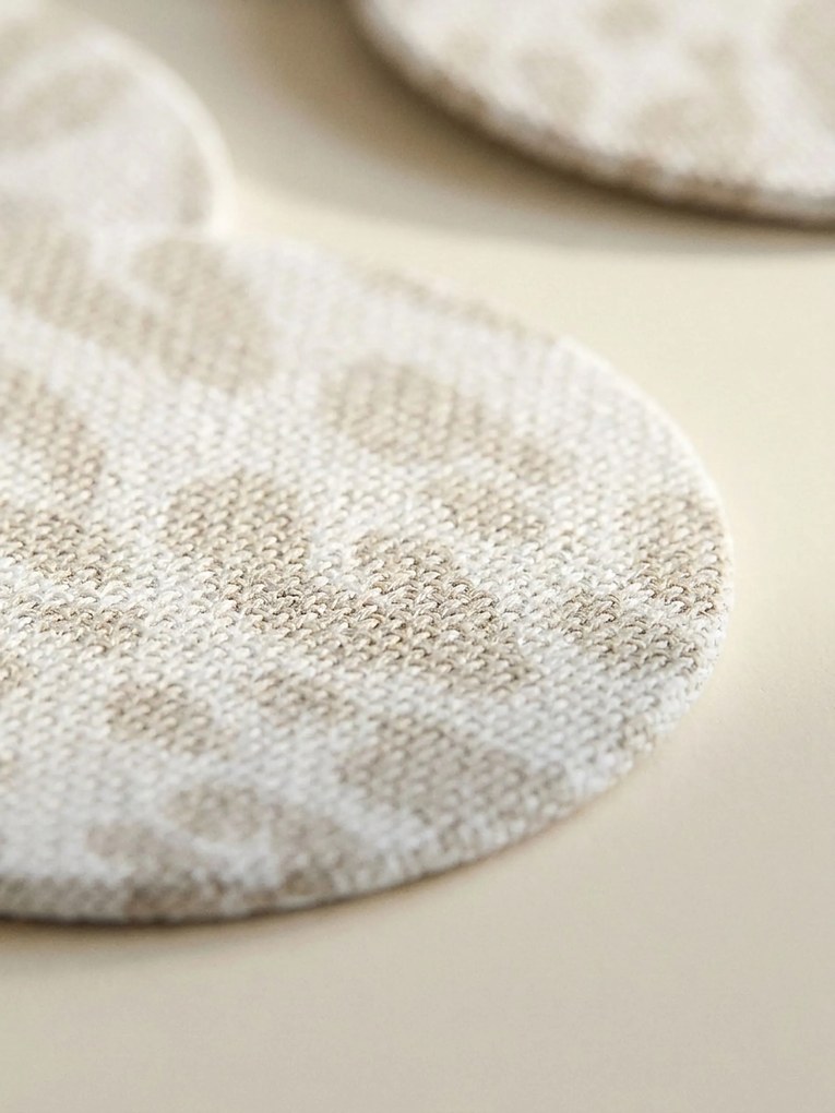 Sinsay - Podtácky pod hrnek se skvrnitým vzorem 4 pack - béžová