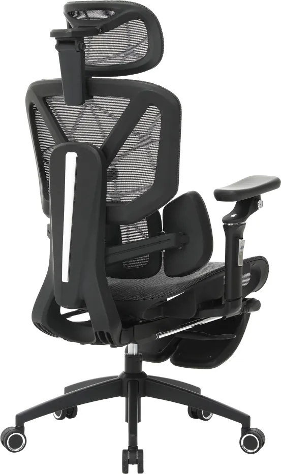 Ergonomická kancelářská židle STORM - tmavě šedá síťovina / nosnost 150 kg