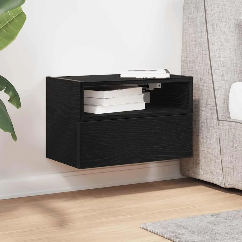 vidaXL Nástěnný noční stolek 45x26x28,5 cm [858598] Barva: dub sonoma