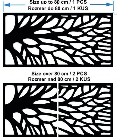 Obraz dřeva - obdélníkový obraz stom větví I SENTOP PR0290