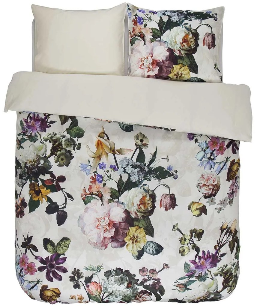 Essenza Luxusní povlečení Fleur ecru 140x200, 70x90 - 100% bavlněný satén