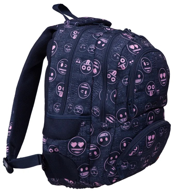 St.RIGHT Školní batoh čtyřkomorový Emoji