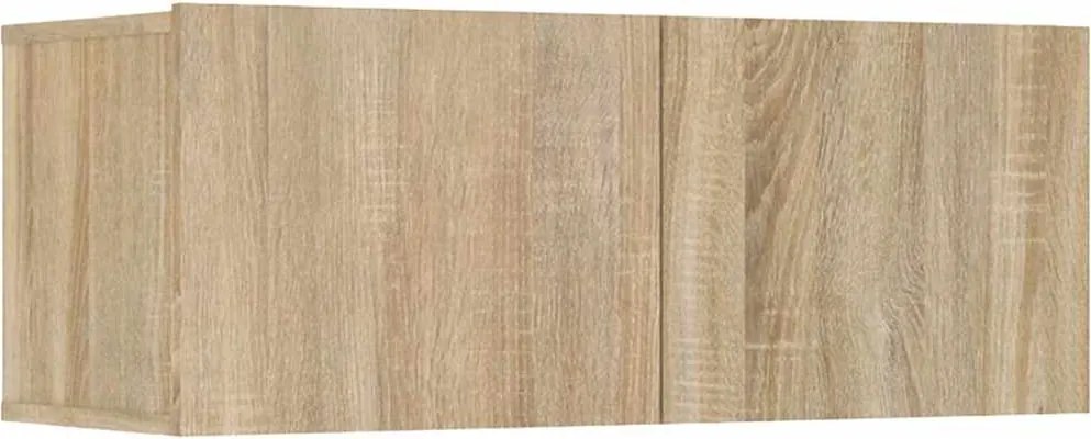TV skříňky 4 ks dub sonoma 80 x 30 x 30 cm kompozitní dřevo 3114184