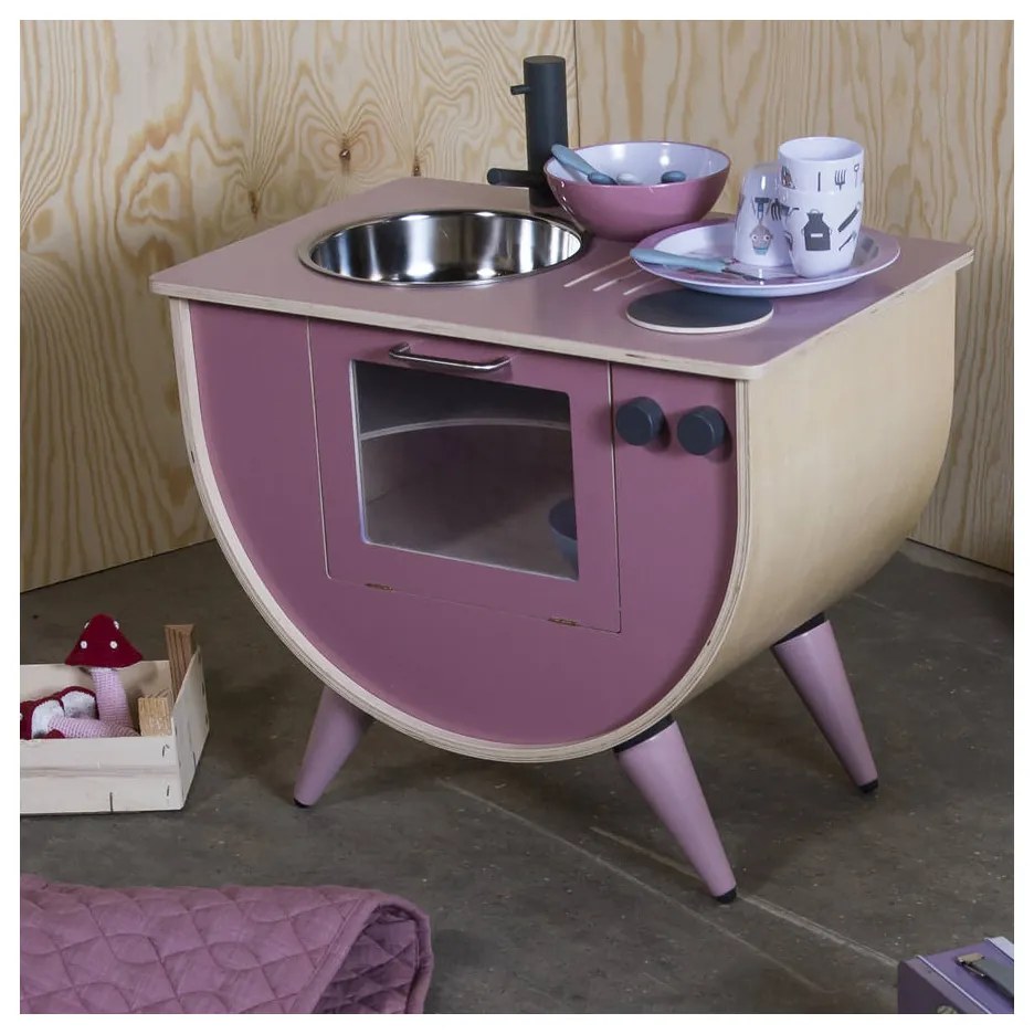 Dětská kuchyňka Play Kitchen růžová Sebra