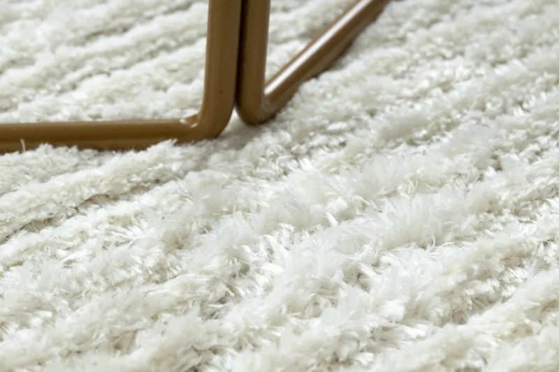 Dywany Łuszczów, Kusový koberec Mode 00052 geometric cream, 140x190, bílá, chodba / předsíň