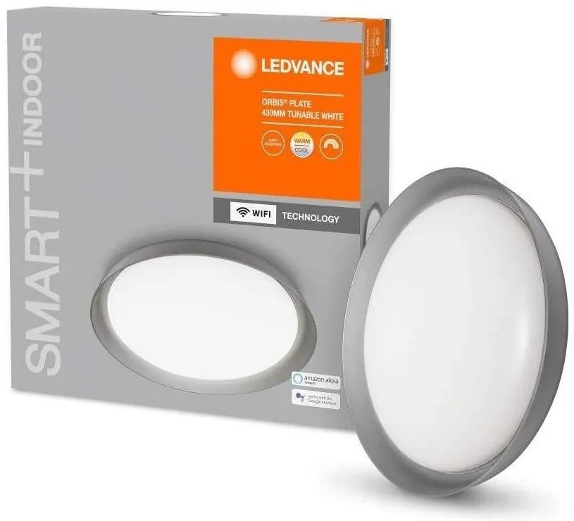 Stropní světlo ledvance - led stmívatelné svítidlo smart+ plate led/24w/230v 3000k-6500k wi-fi