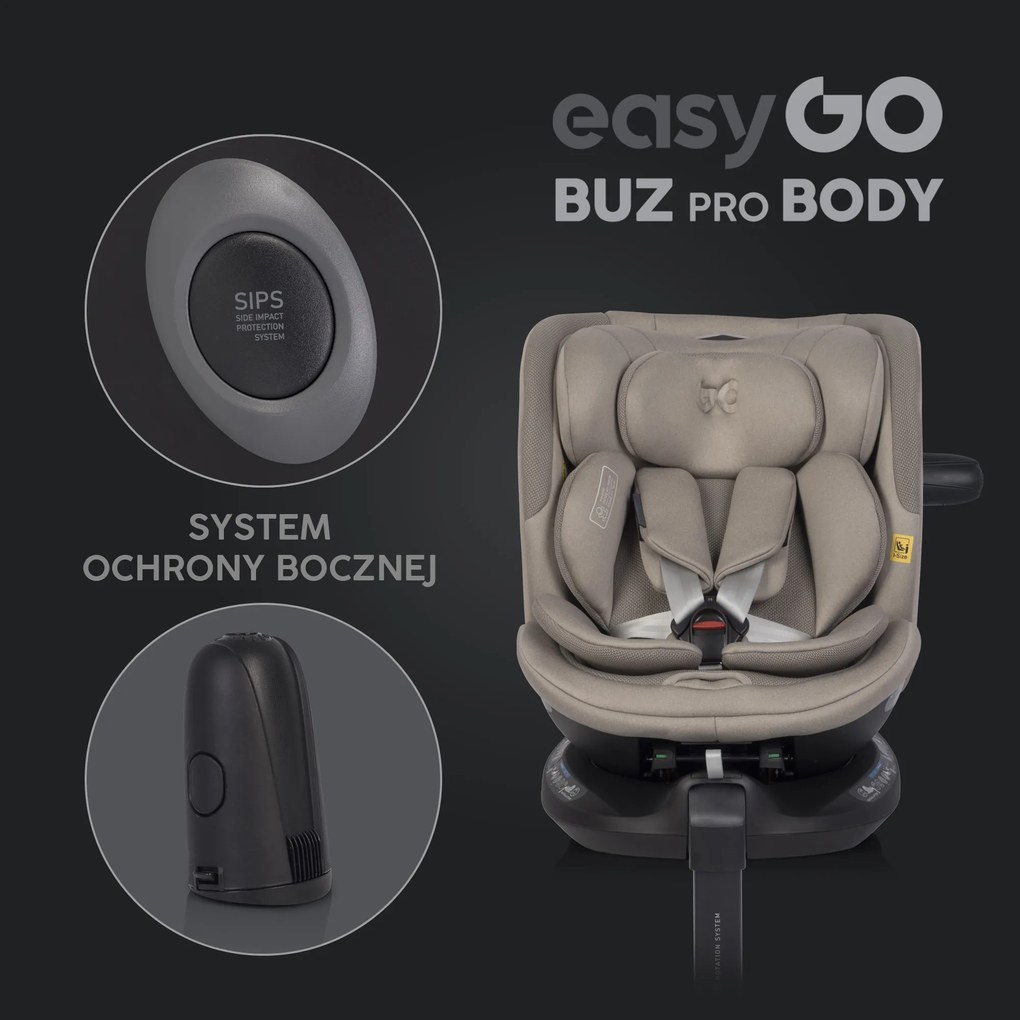 Autosedačka EasyGo Buz Pro Body Taupe