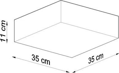 Stropní svítidlo SOLLUX Horus 35cm E27 2x60W bez zdroje SL.0136 černá