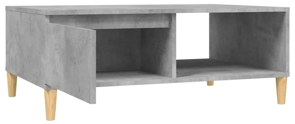 Konferenční stolek betonově šedý 90 x 60 x 35 cm dřevotříska - Default Title