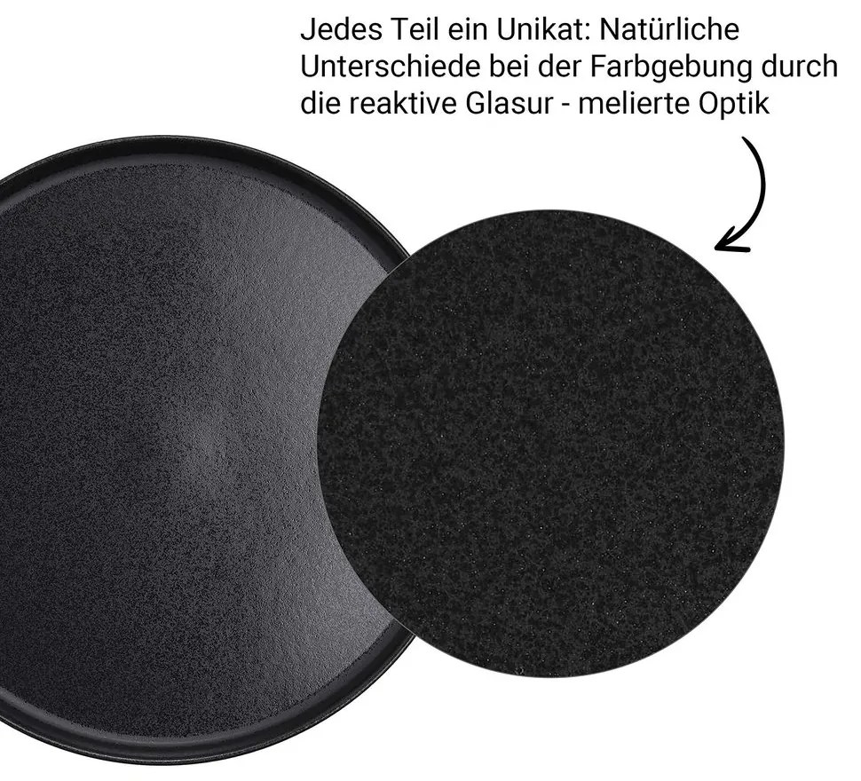CASA NOVA Hluboký talíř 22,5 cm - černá