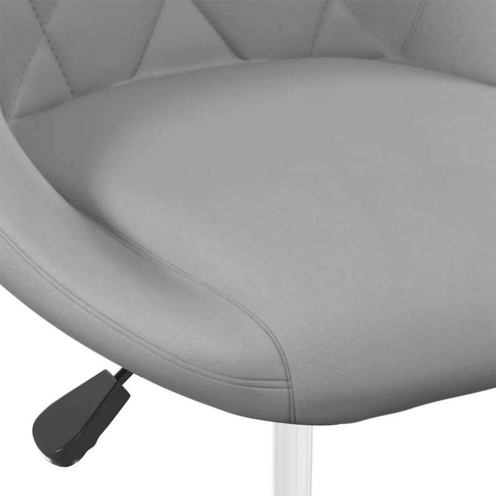 vidaXL Otočné jídelní židle 2 ks samet [335283] Barva: Tmavě šedá