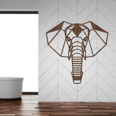Dřevěný slon na zeď – Symbol síly, moudrosti a štěstí | I SENTOP HDF0237