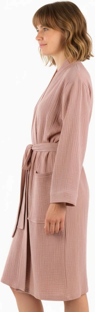 Mušelínový župan Dacca Natur 12 24 1613 unisex - M