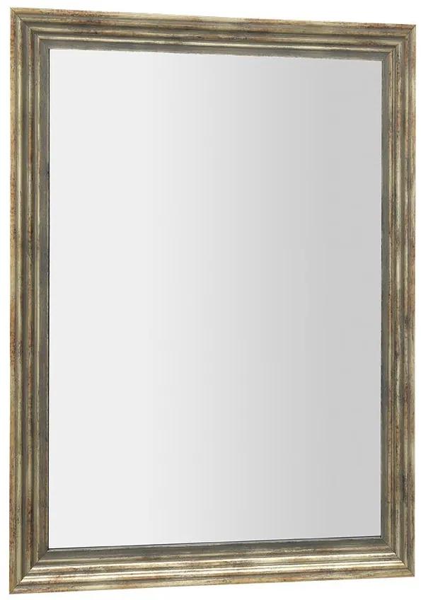 DEGAS zrcadlo v dřevěném rámu 716x916mm, černá/starobronz