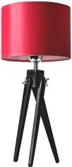 Stolní lampa LF 16, černá podnož (Červená)