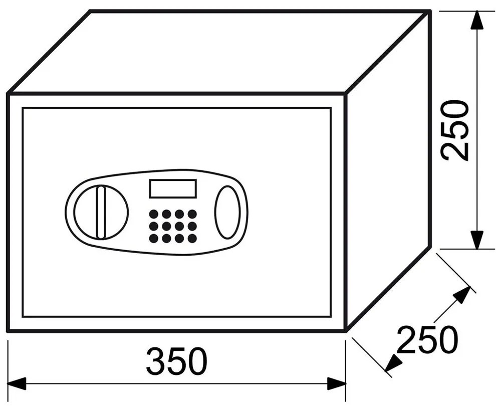 VMBal Nábytková schránka s elektronickým zámkem  - MALÁ