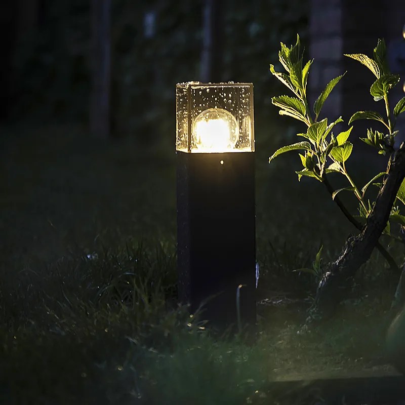 Moderní venkovní stojací lampa 30 cm tmavě šedá IP44 - Dánsko