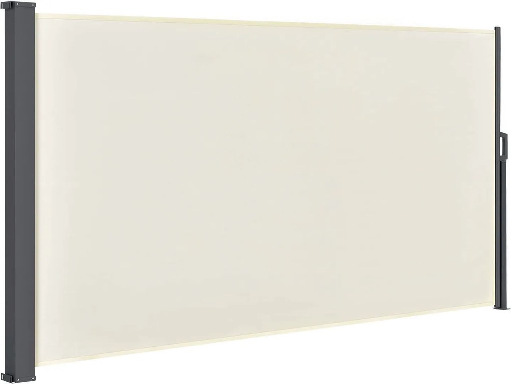 Juskys Výsuvná boční markýza Dubai Barva: béžová, Velikost: 500 × 180 cm