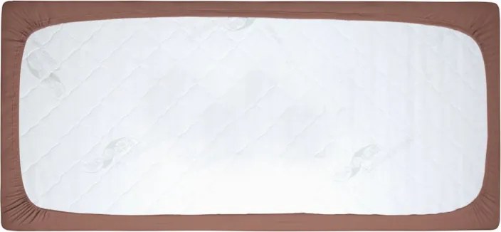 Jersey prostěradlo karamelové na výšku matrace do 20 cm Velikost: 60 x 120