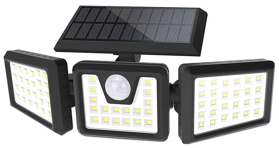 3 panelové solární svítidlo s otočným pólem